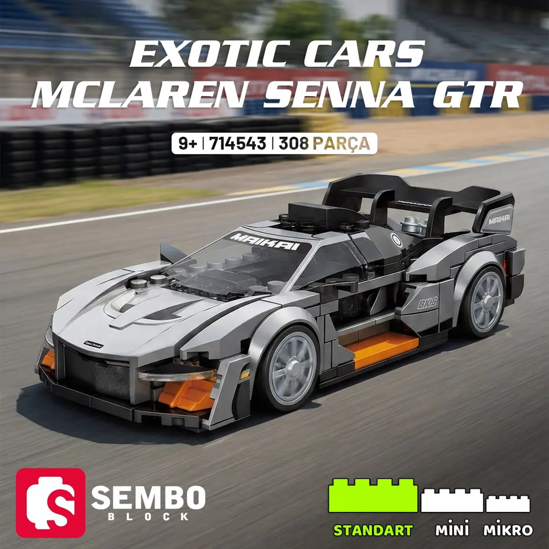 Sembo Block | Sembo Block McLaren Senna GTR Yapı Bloğu Seti – 308 Parça ...
