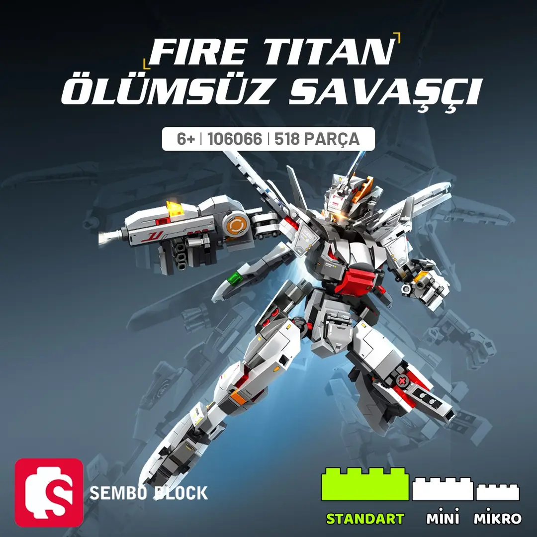 Sembo Block | Fire Titan Ölümsüz Savaşçı Yapı Bloğu Seti ...