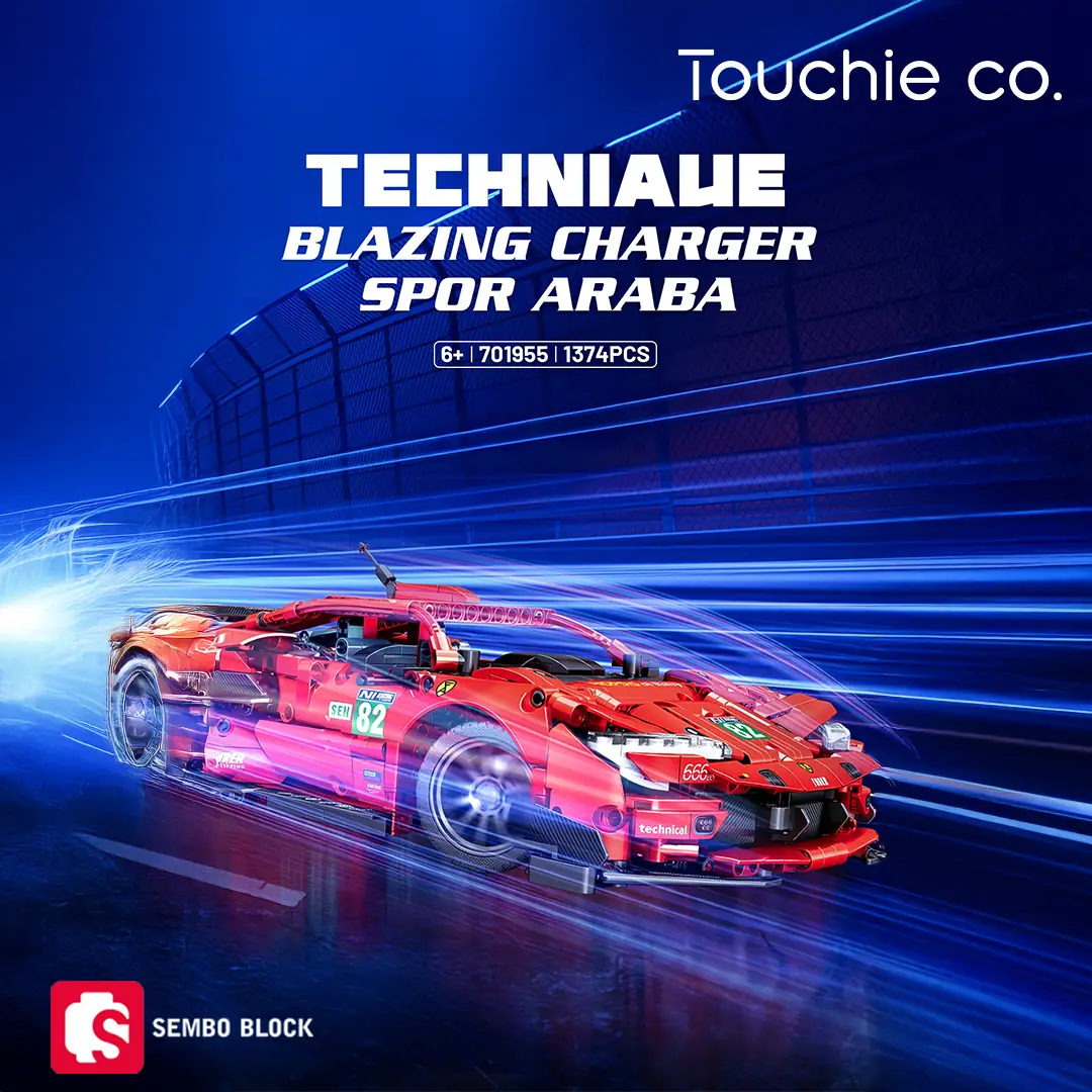 Techniaue Blazing Charger Spor Araba - 1374 Parça - Sembo Block | Lego ...