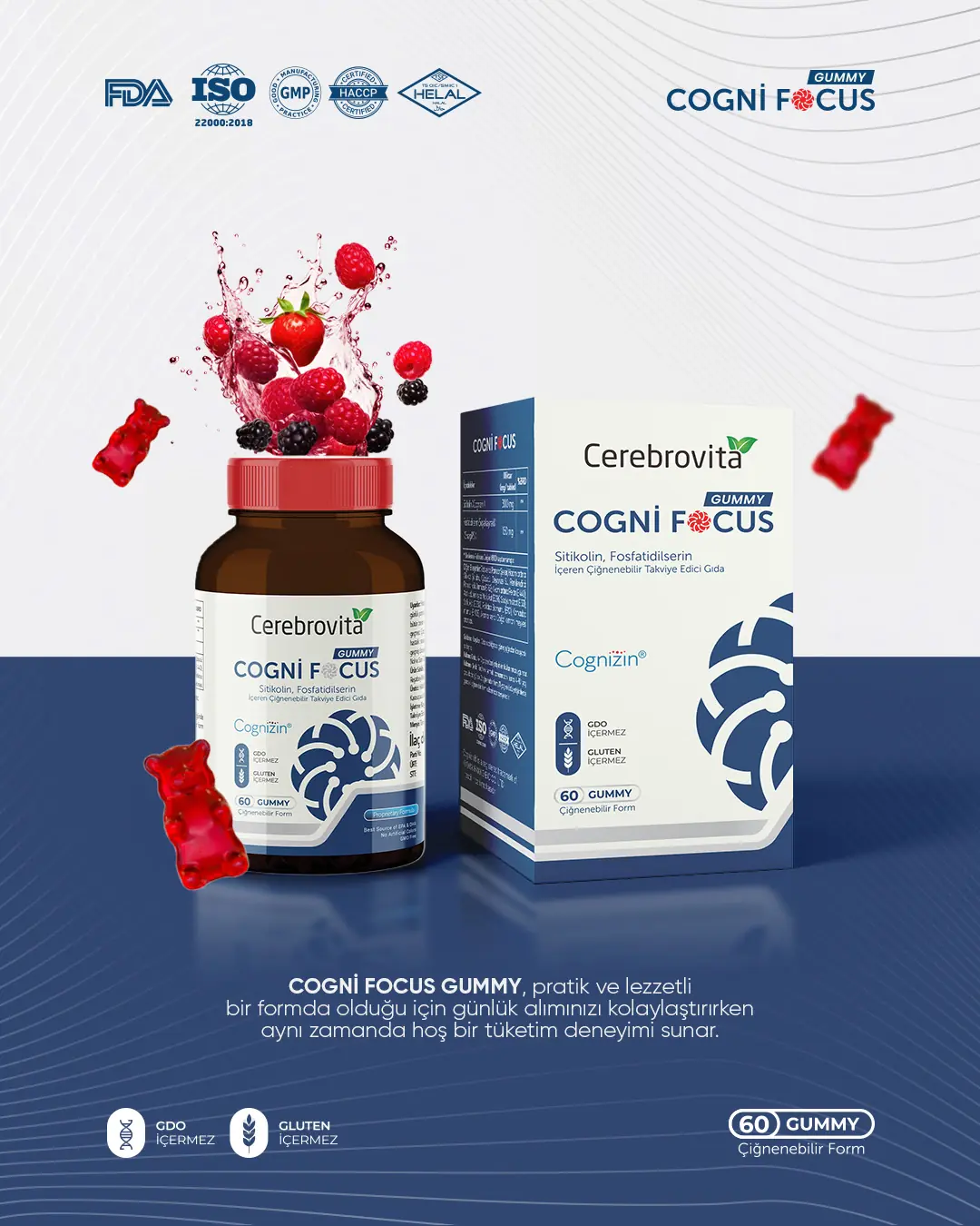 Cogni Focus Gummy | Cerebrovita