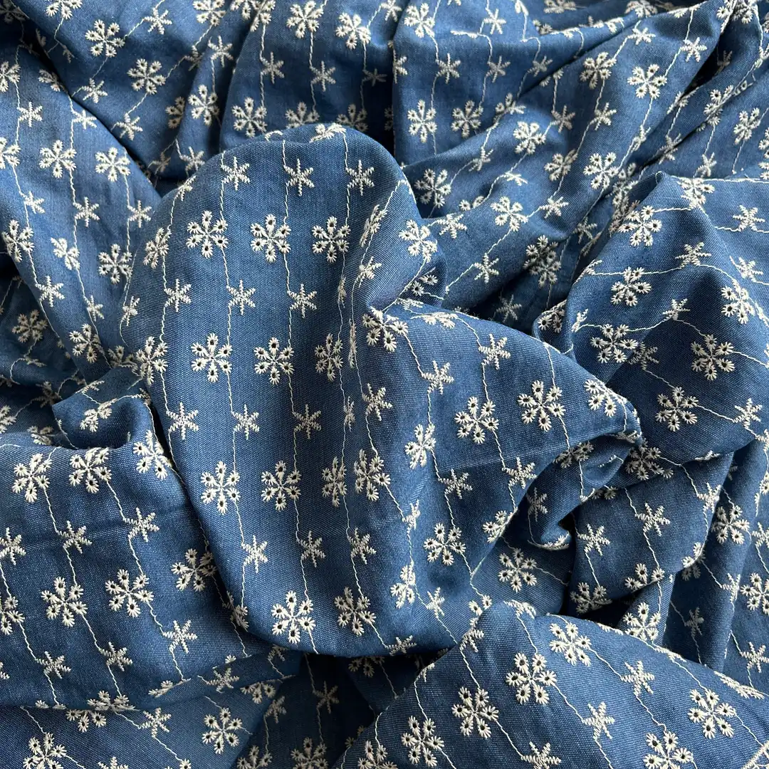Tencel Fabric Types / Embroidered Flower Patterned Fabric Models and Prices