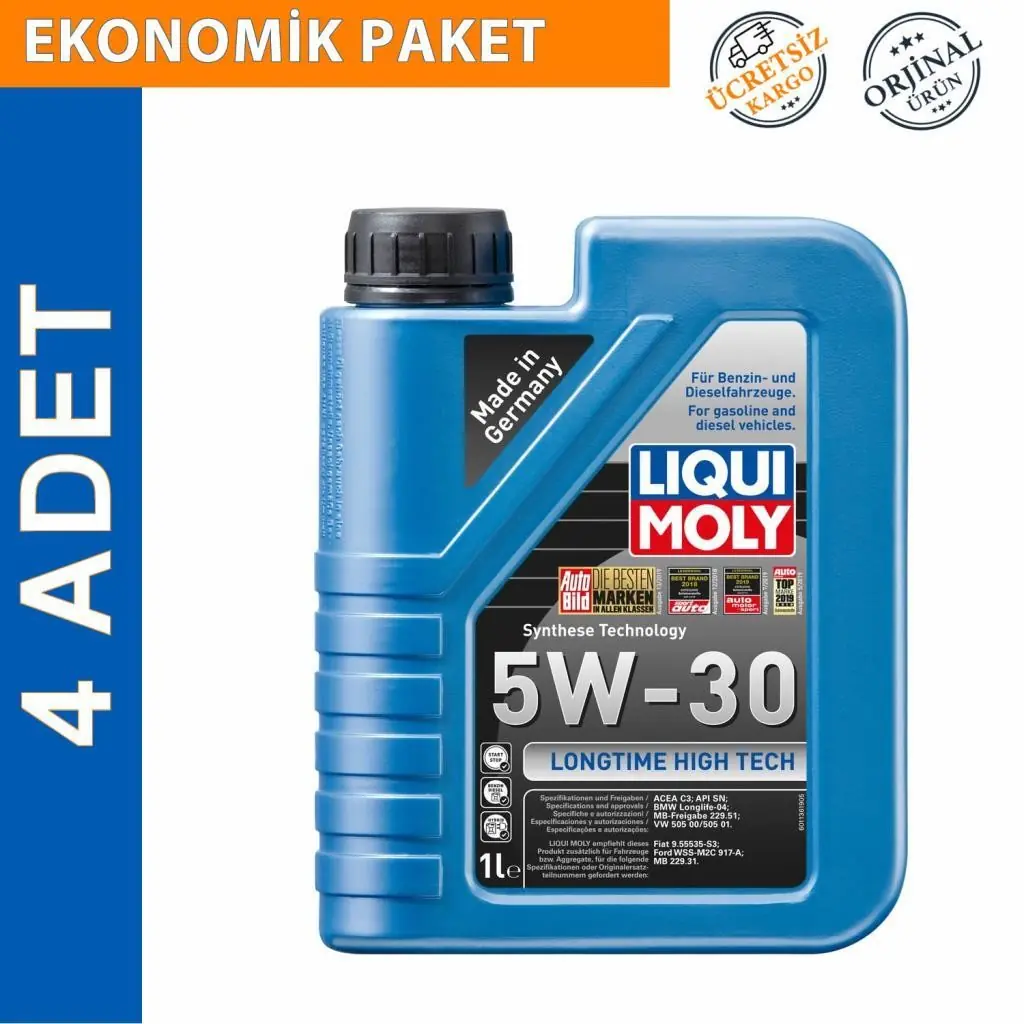 Liqui Moly Longtime High Tech 5W30 1 Lt 4 Adet 9506 Fiyatı