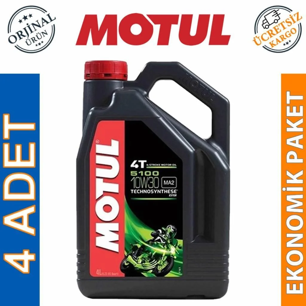 Motul 5100 10W30 4T 4 Lt Motosiklet Yağ 4 Adet Fiyatı