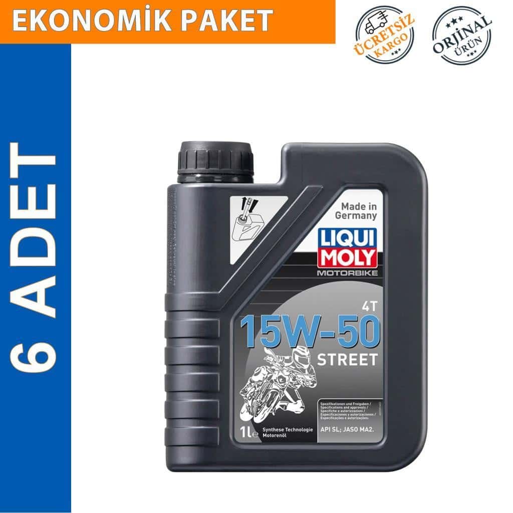 Liqui Moly 15W50 4T Street 1 Lt Motosiklet Yağ 6 Adet Fiyatı