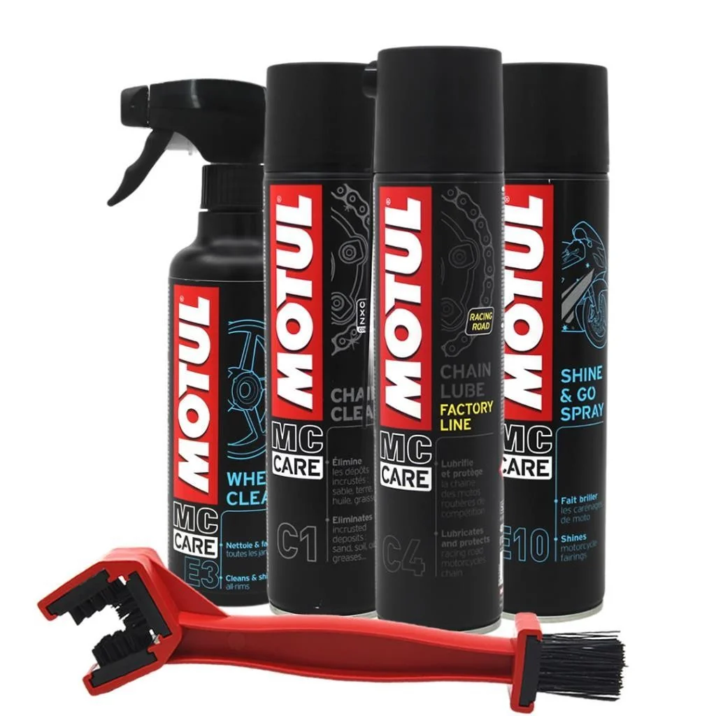 Motul Bakım Seti C1-C4-E3-E10 + Zincir Temizleme Fırçası