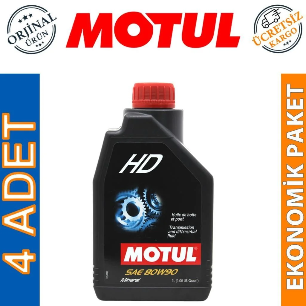 Motul HD SAE 80W90 1 Lt Şanzıman Yağı 4 Adet Fiyatı