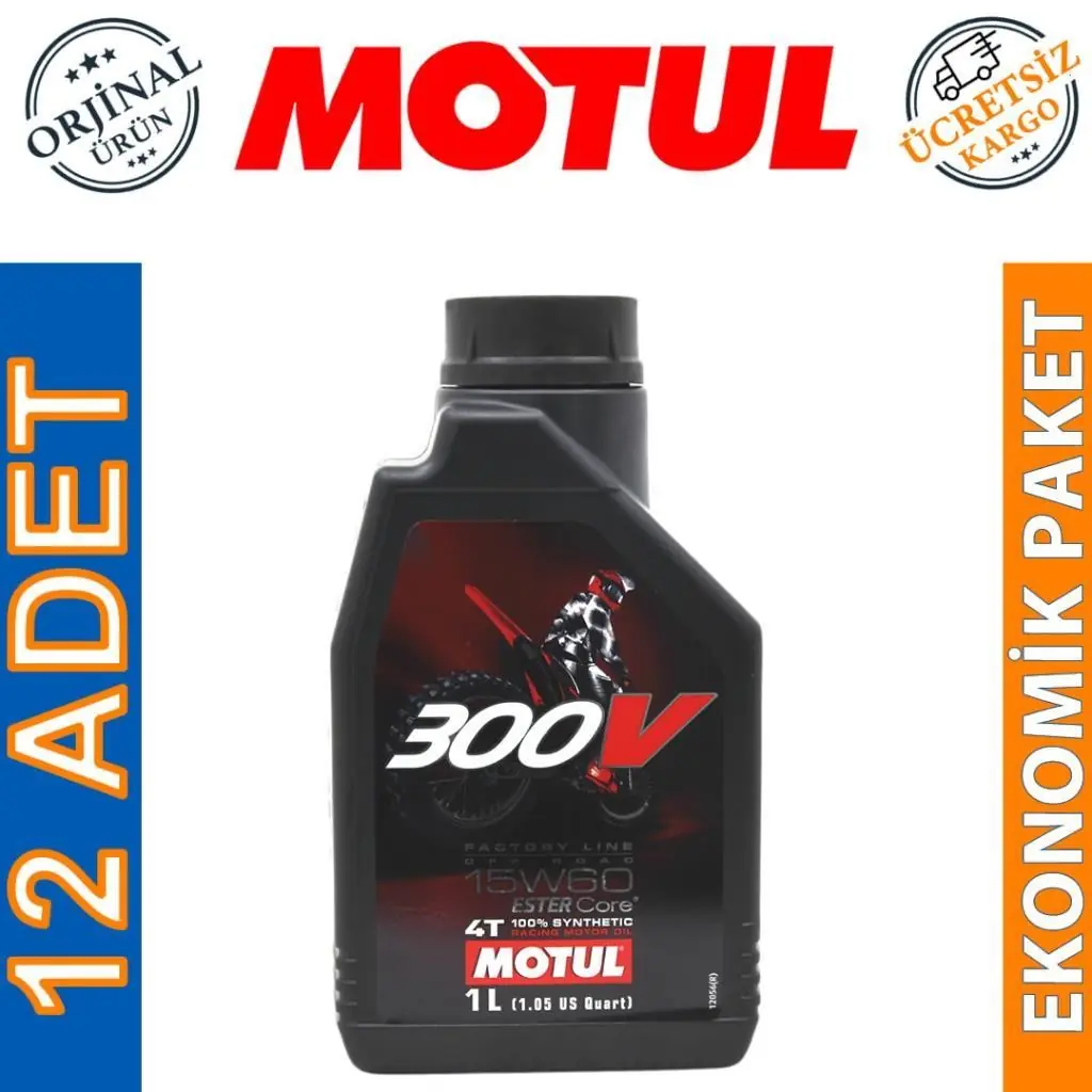 Motul 300V FL 15W60 4T 1 Lt Motosiklet Yağ 12 Adet Fiyatı