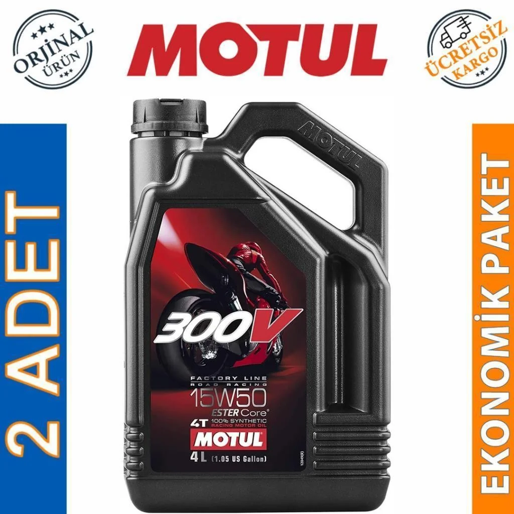 Motul 300V FL 15W50 4T 4 Lt Motosiklet Yağ 2 Adet Fiyatı