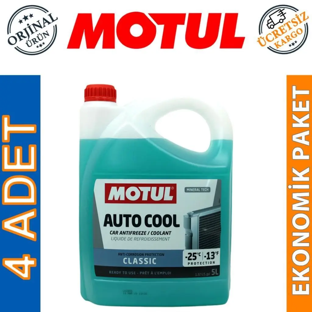 Motul Auto Cool Essential 5 Lt Yeşil Antifriz 4 Adet Fiyatı