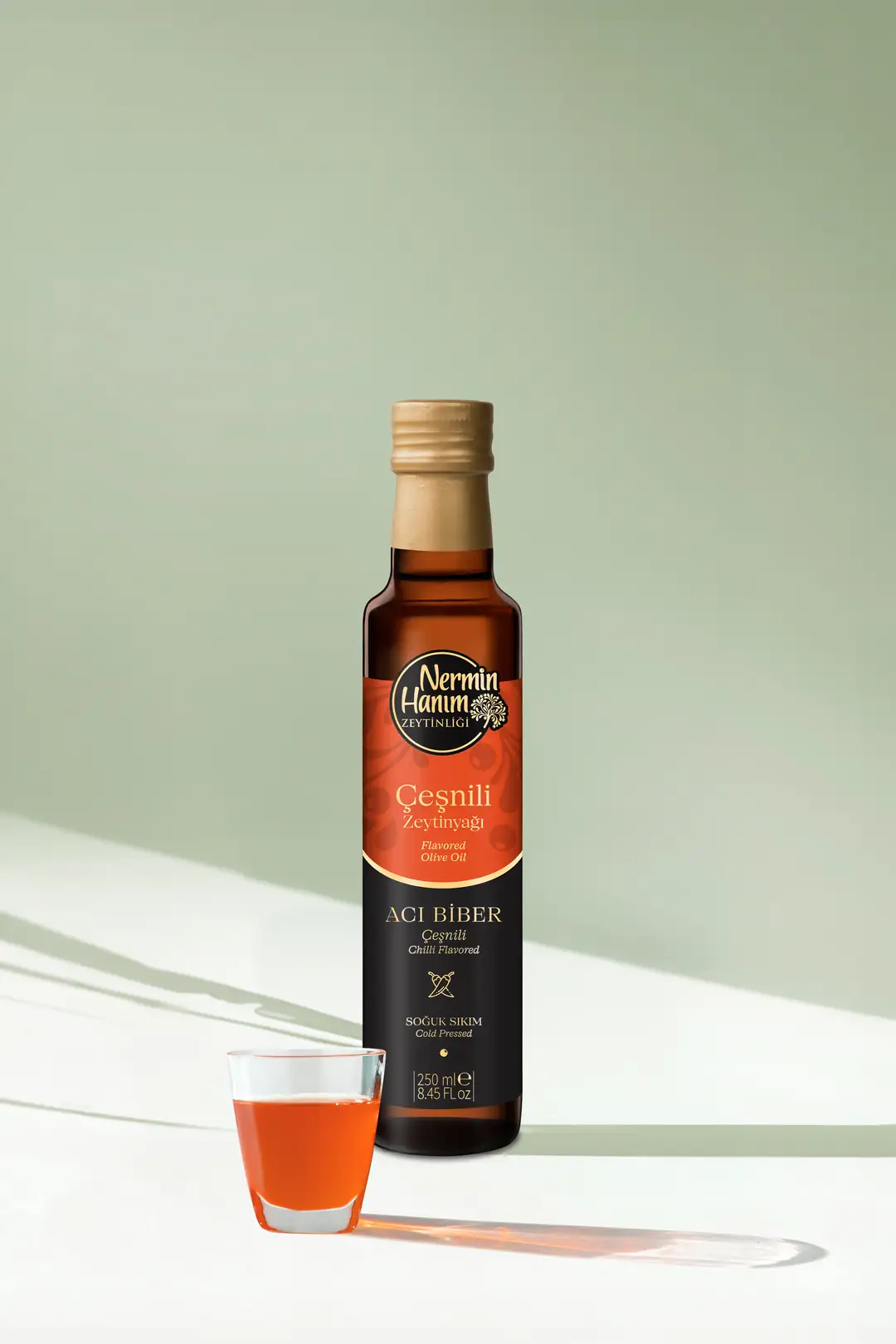 Acı Biber Çeşnili Zeytinyağı (250ml)