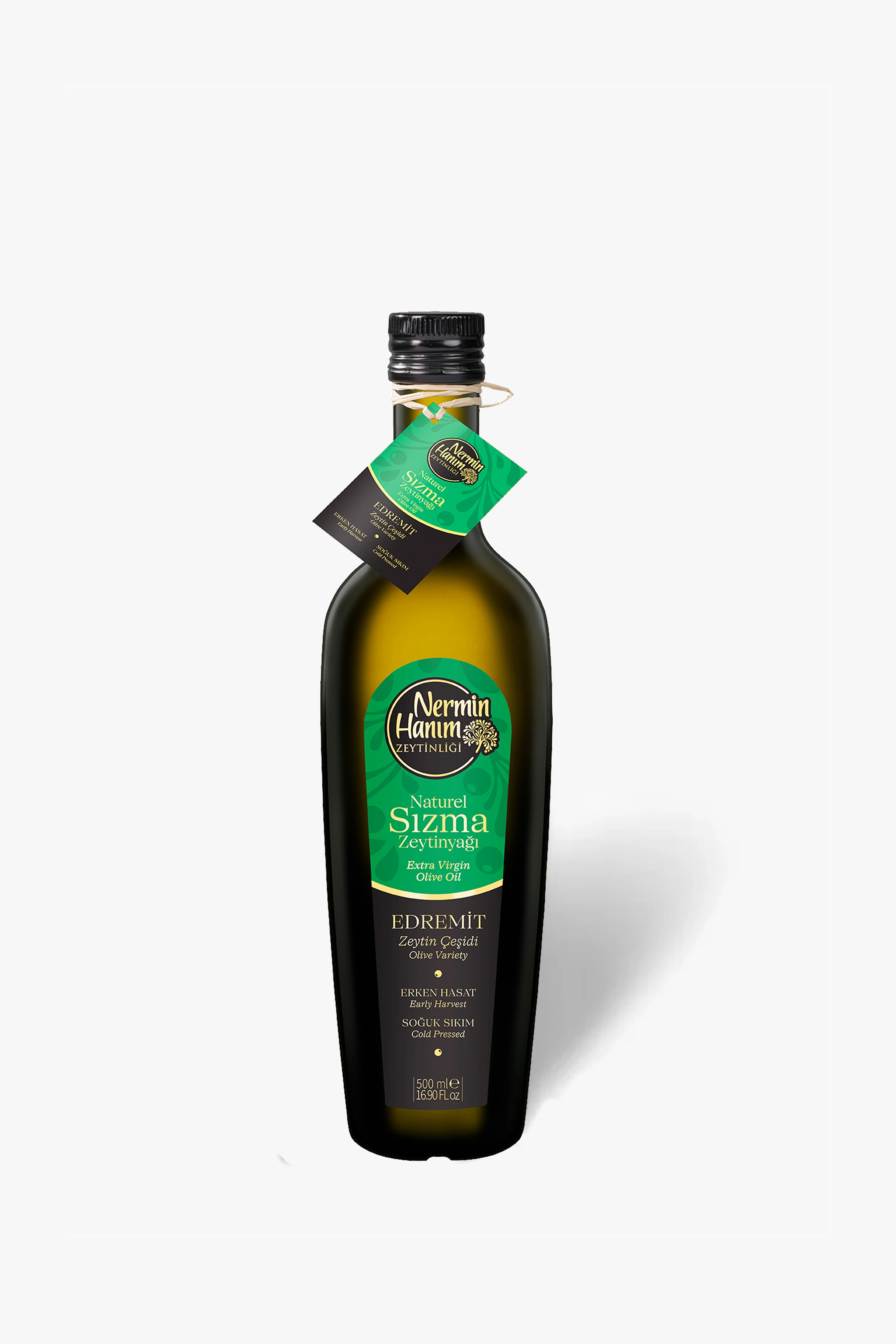 Ayvalık (Edremit) - Erken Hasat Soğuk Sızma Zeytinyağı (500ml)