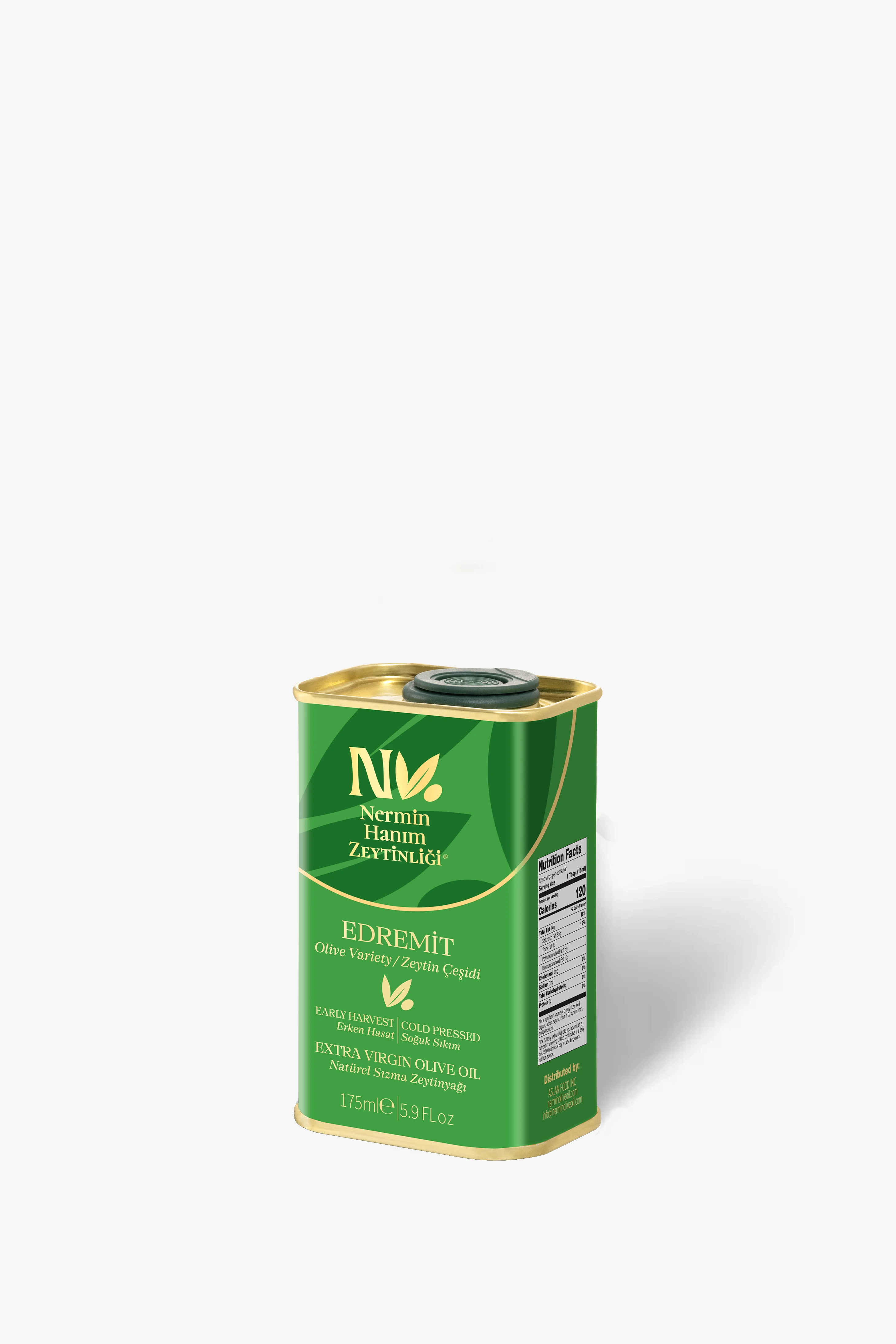 Ayvalık (Edremit) - Erken Hasat Soğuk Sıkım Naurel Sızma Zeytinyağı (100ml)