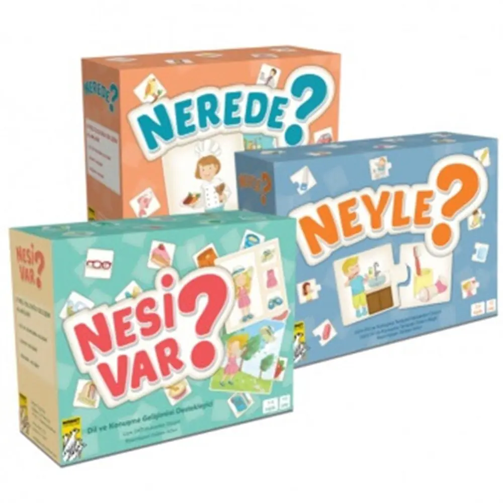 Nesi Var? Nerede? Neyle? 3'lü Set | Oyunterapi Market