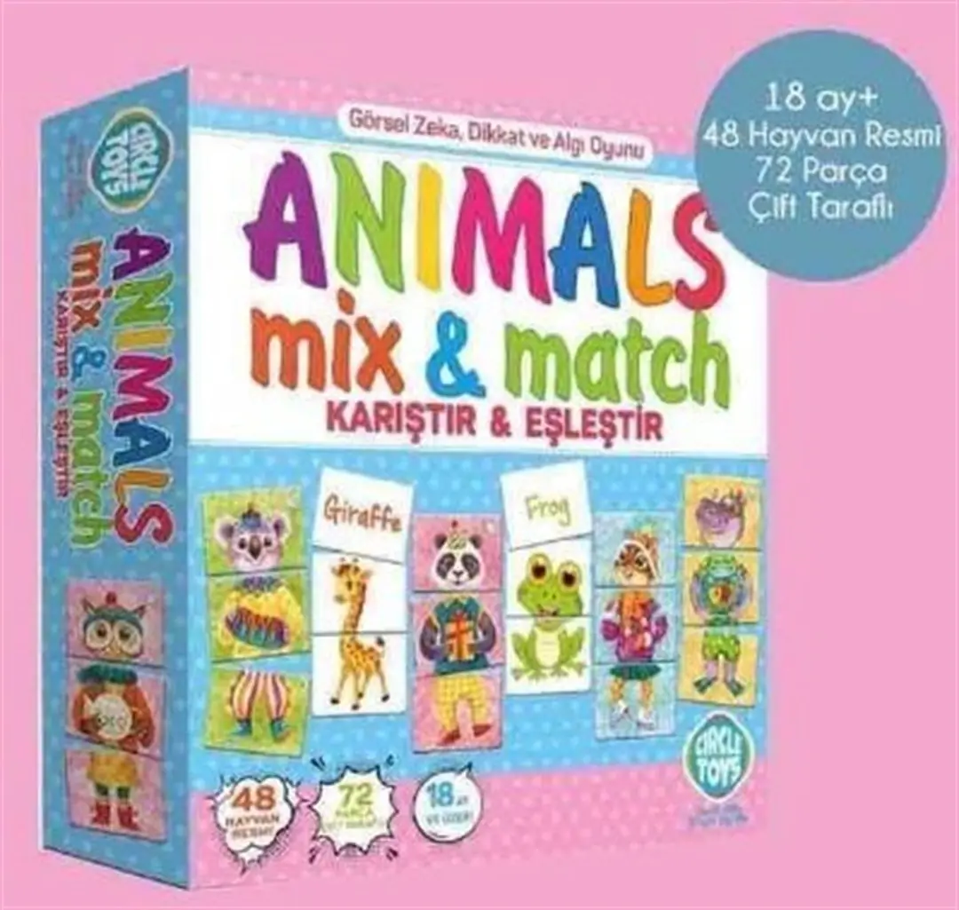 Animals Mix and Match- Eşleştir ve Karıştır Hayvanlar | Oyun Terapi Market