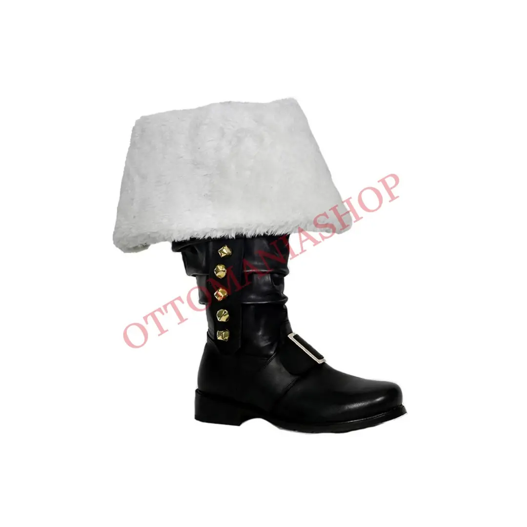 Handmade Santa Claus Faux Fur Boots