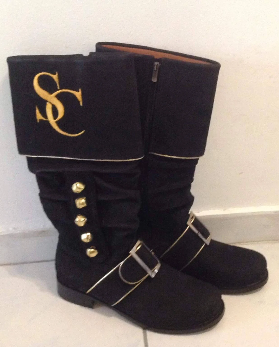 Handmade Skinny Cuff Santa Boot