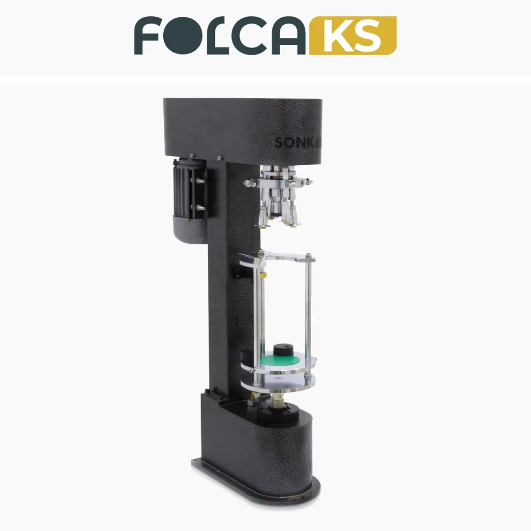 FOLCA KS Aluminyum Kapak Sıvama Kapatma Makinası - Sonkaya Makina