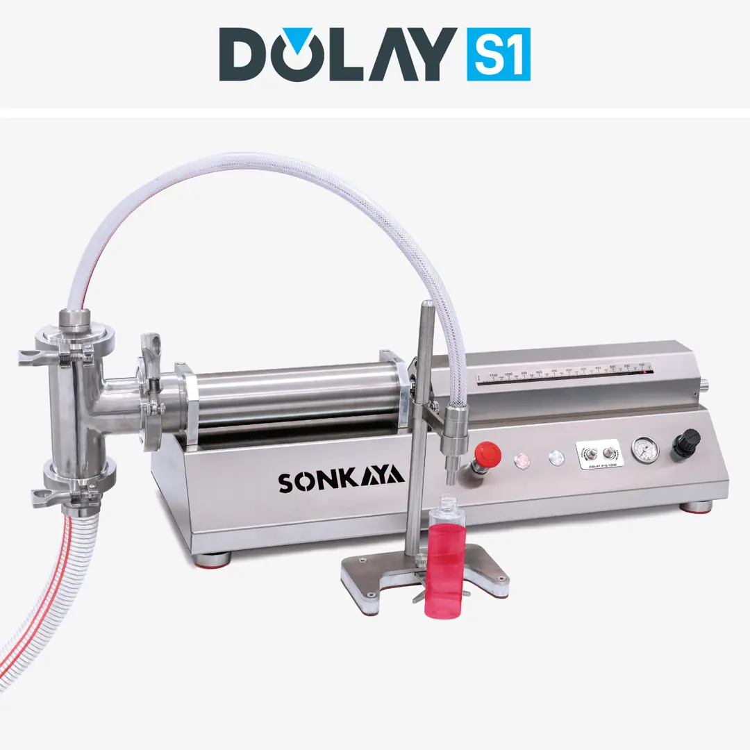 DOLAY S1 Endüstriyel Sıvı Dolum Makinası 1000ml - Sonkaya Makina