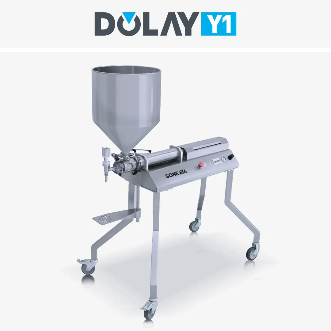 DOLAY Y1 Otomatik Krem Salça Dolum Makinası 1000ml - Sonkaya Makina