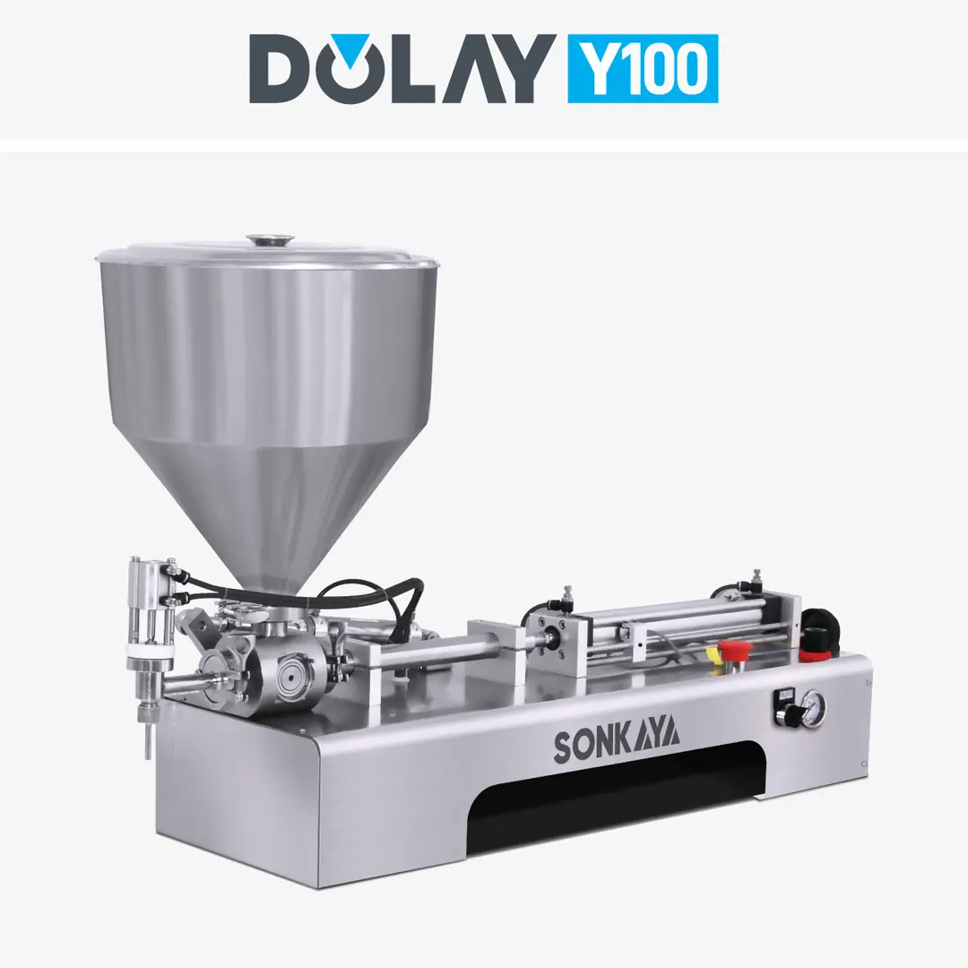 Dolay Y100 Otomatik Krem Dolum Makinası 100ml - Sonkaya Makina