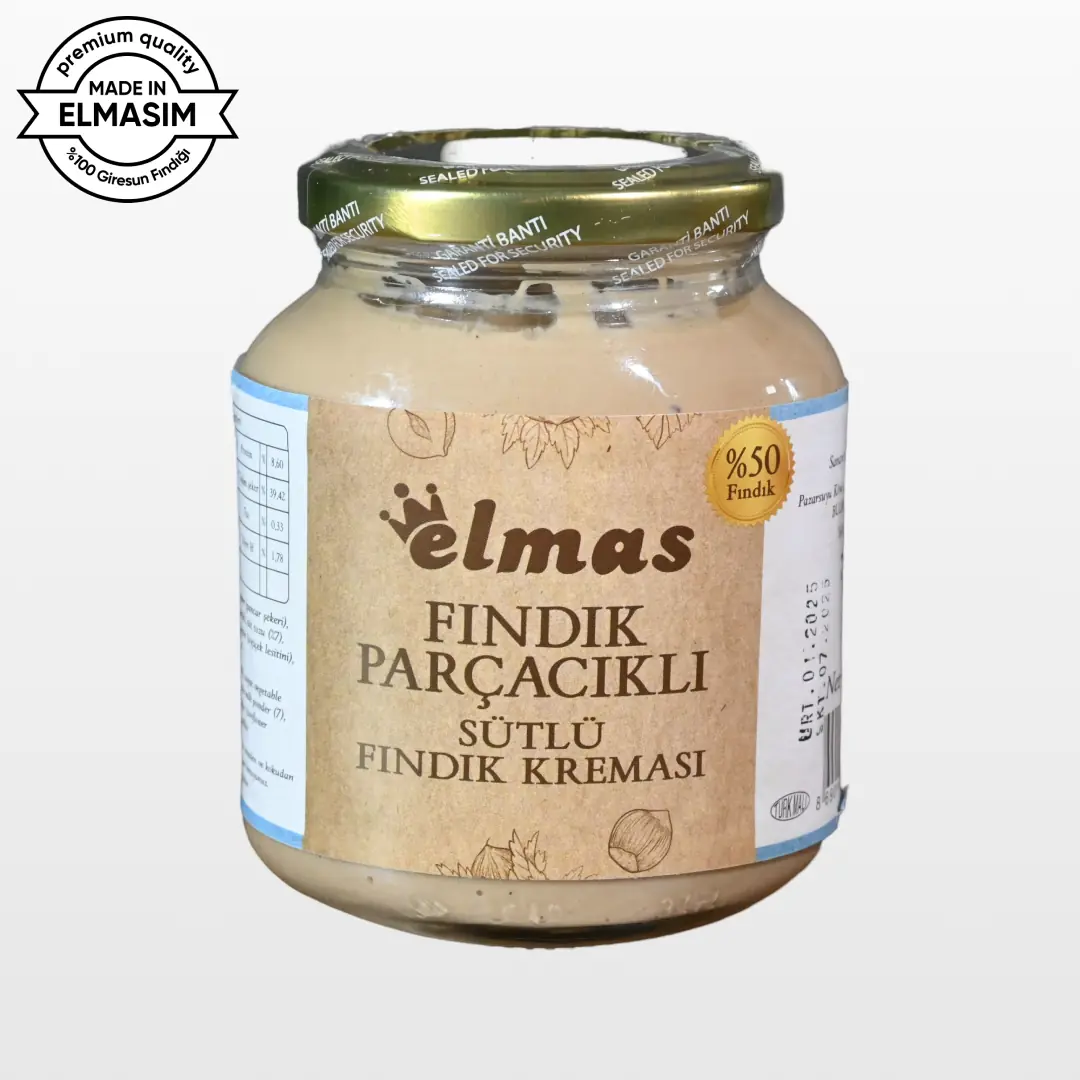 FINDIK PARÇACIKLI SÜTLÜ FINDIK KREMASI 350 GR