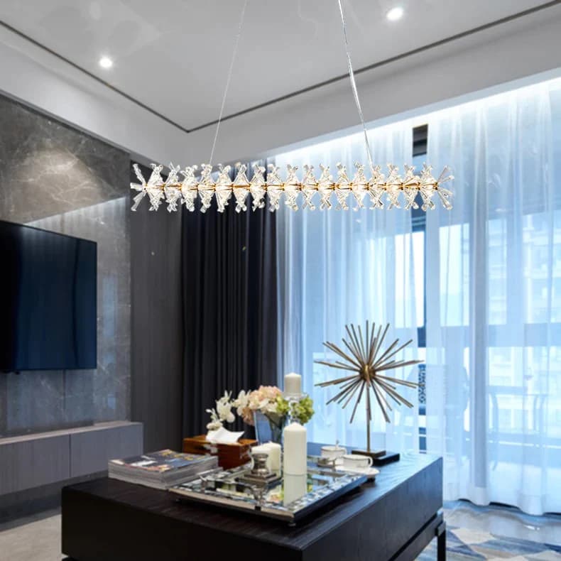 Yemek Masası Üstü İtalyan Tarzı Kristal Avize & Salon Avize