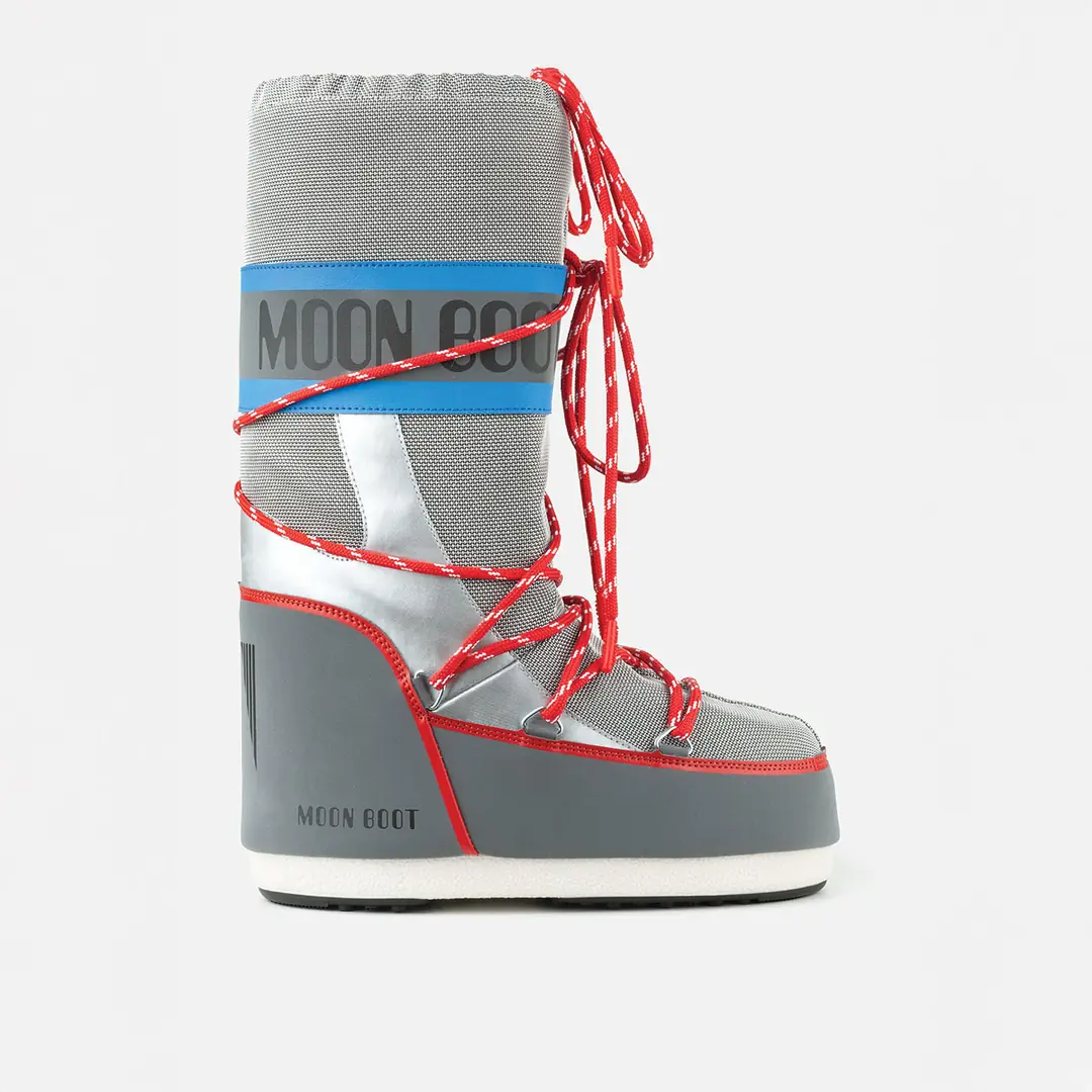 80D1403030-HF04 Moon Boot Icon Space Racing Silver/Blue/Red