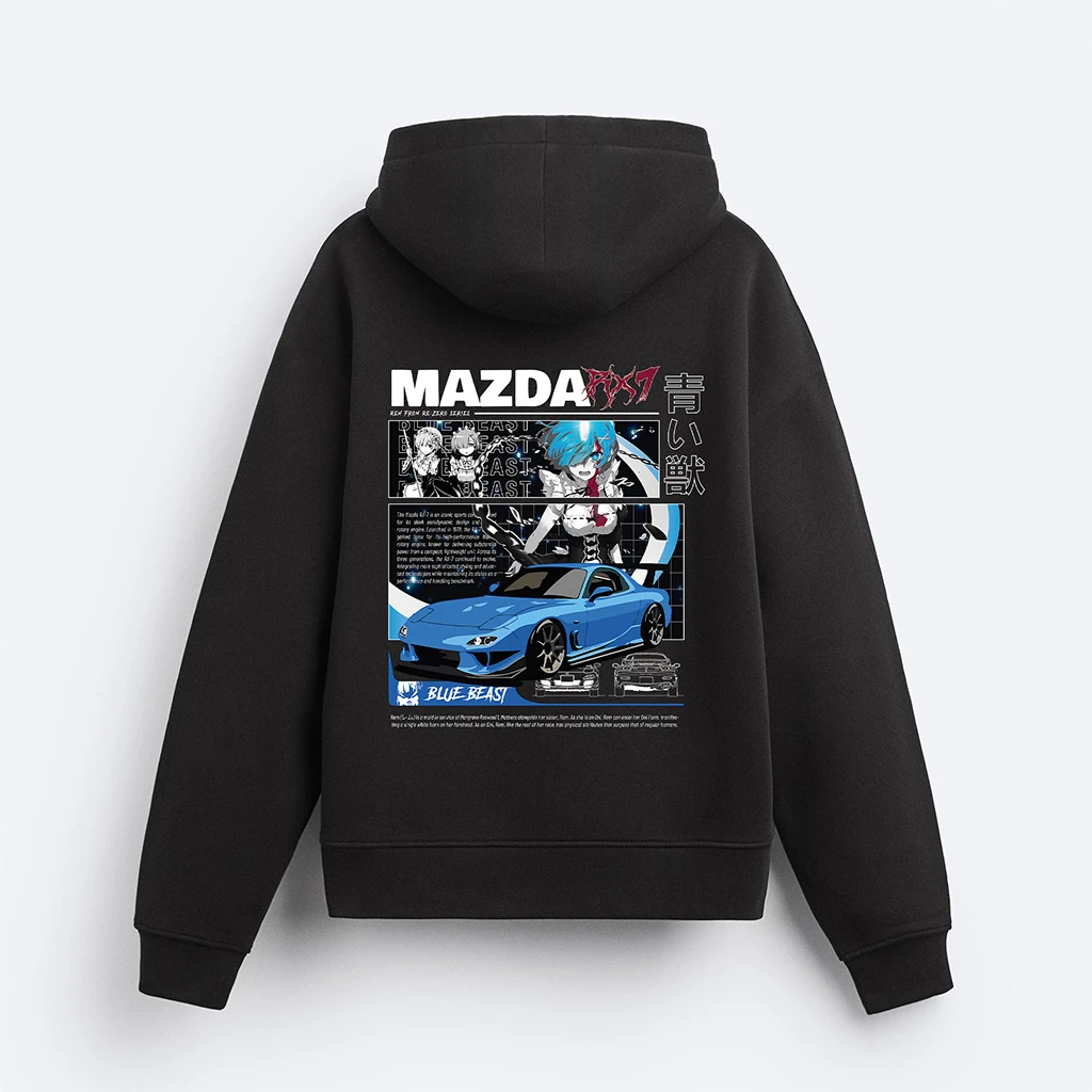 Mazda RX7 Kapşonlu Sweatshirt