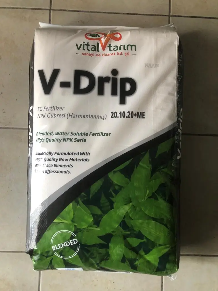 Vital Tarım V-Drip 20-10-20 (20.10.20+ME) NPK Gübre 25kg Fiyatı