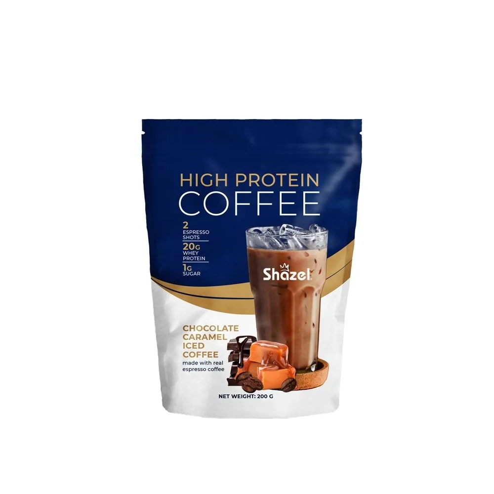 SHAZEL Yüksek Proteinli ICED Coffee Karamelli 200G
