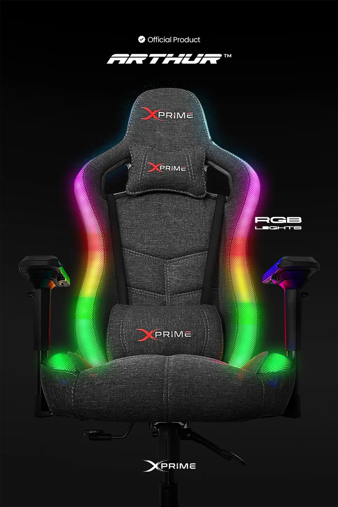 xPrime Arthur Pro ARGB Ledli Oyuncu Koltuğu