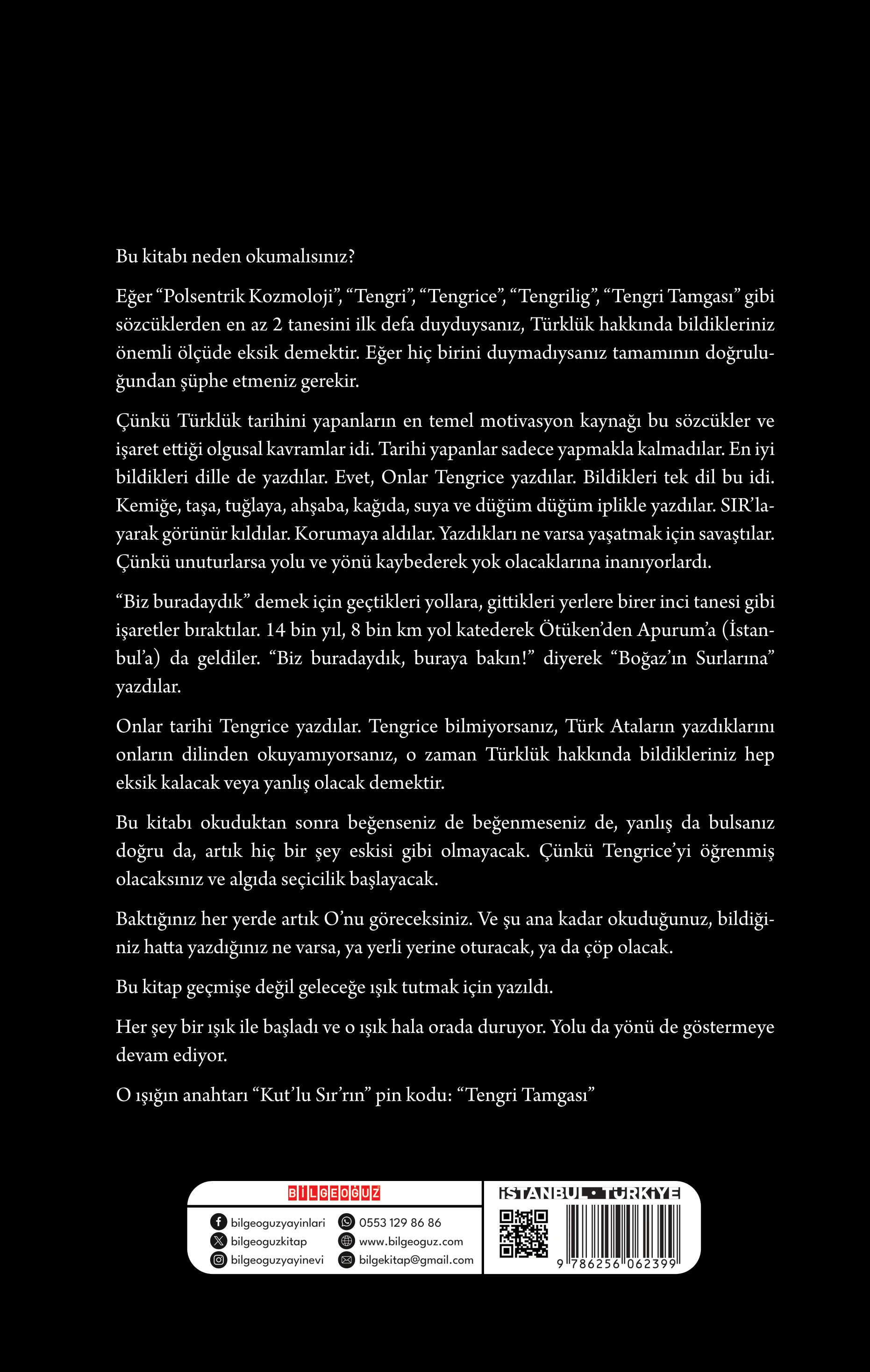 Tengri Tamgası - Bülent Özdemir - Bilgeoğuz Yayınları