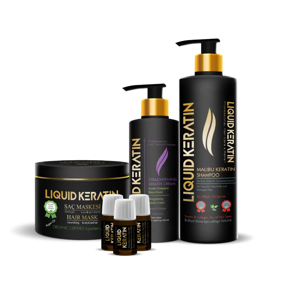 Ekstra Düzleştirici 4'lü Keratin Bakım Seti Liquid Keratin