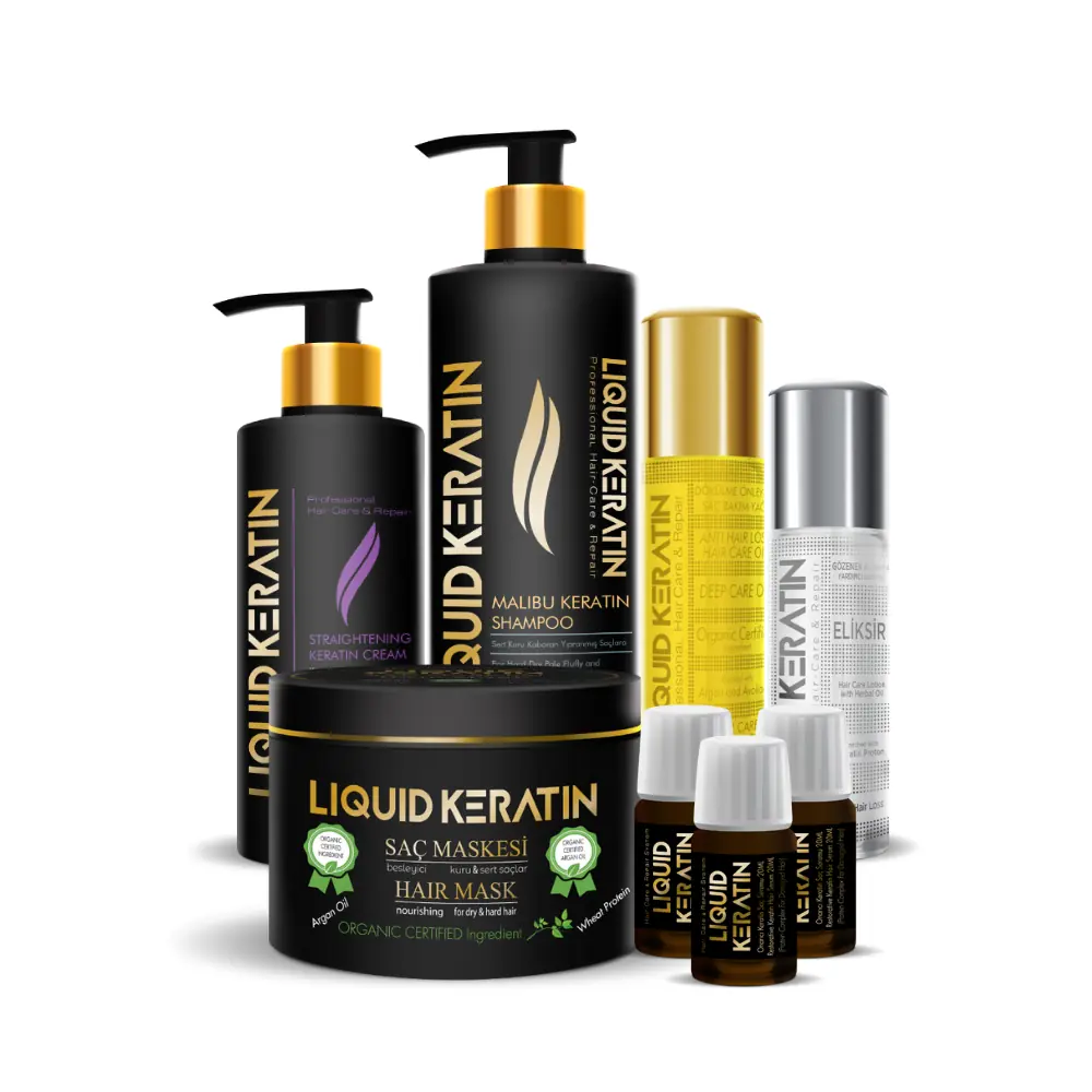 Liquid Keratin - Ekstra Keratinli Onarıcı Mega Keratin Seti 1