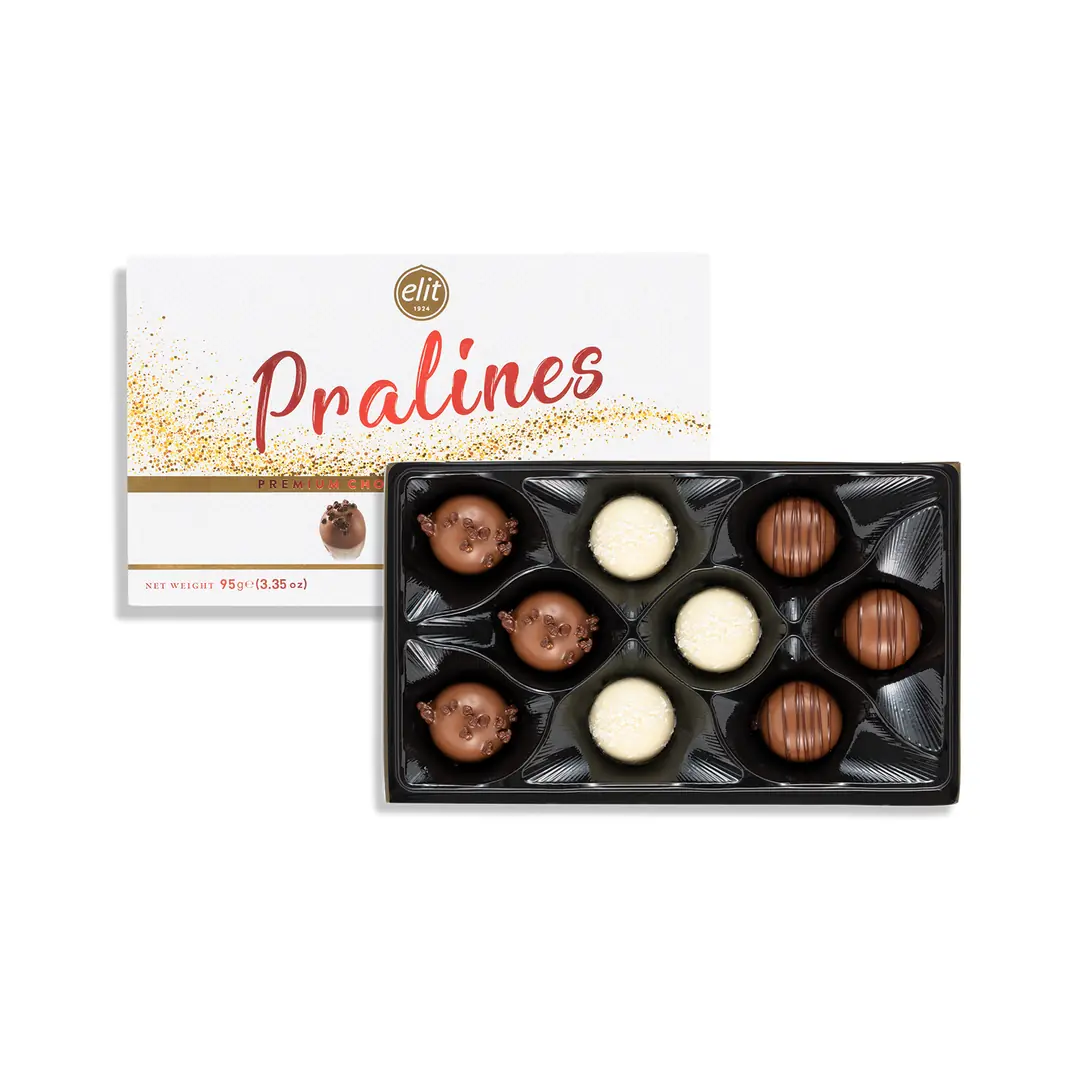 Pralines Assorted Chocolate Selection Beyaz Kutu 95g Glutensiz