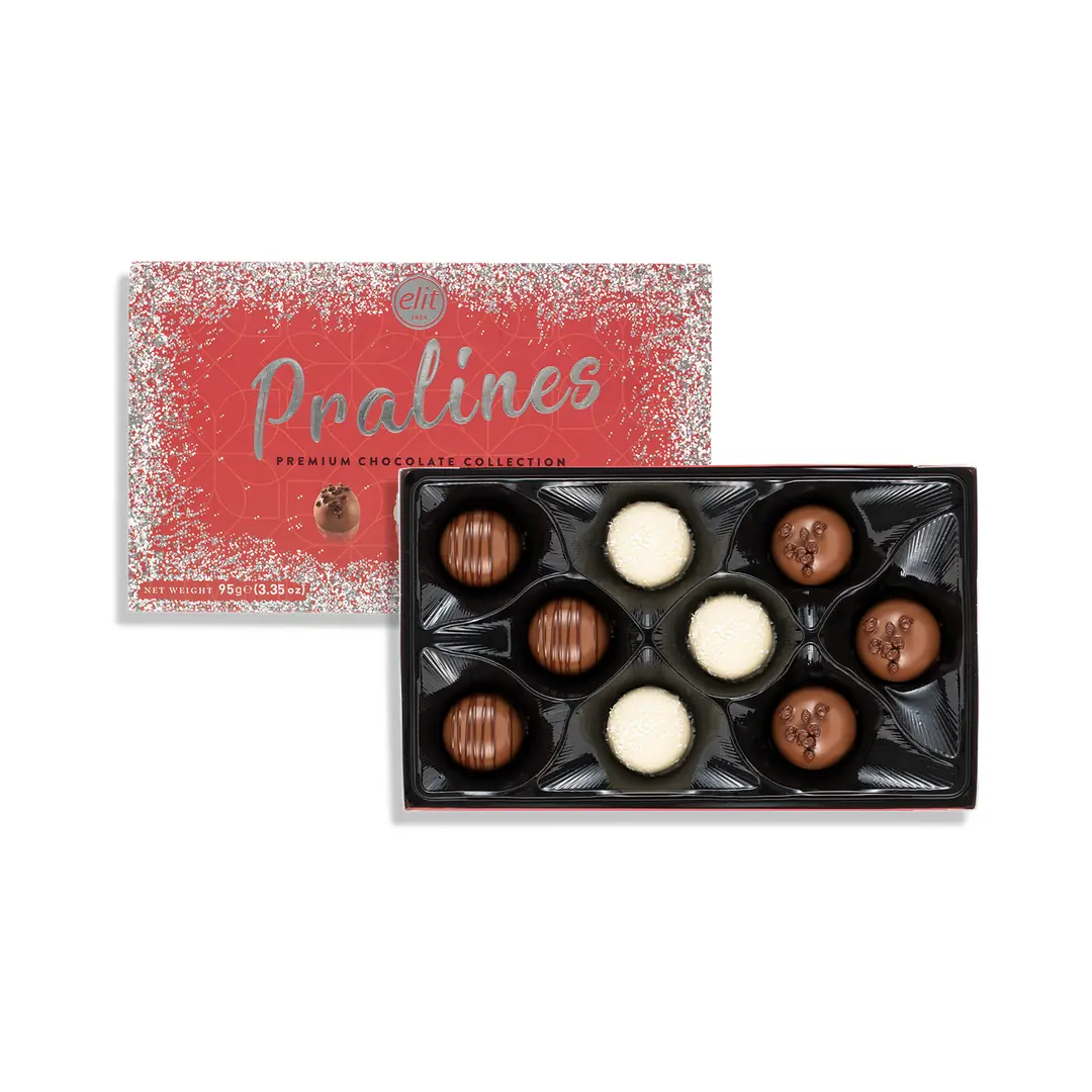 Pralines Assorted Chocolate Selection Kırmızı Kutu 95g Glutensiz