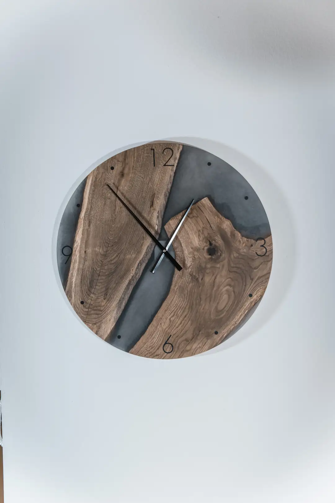 30cm Wanduhren Holz/Epoxidharz