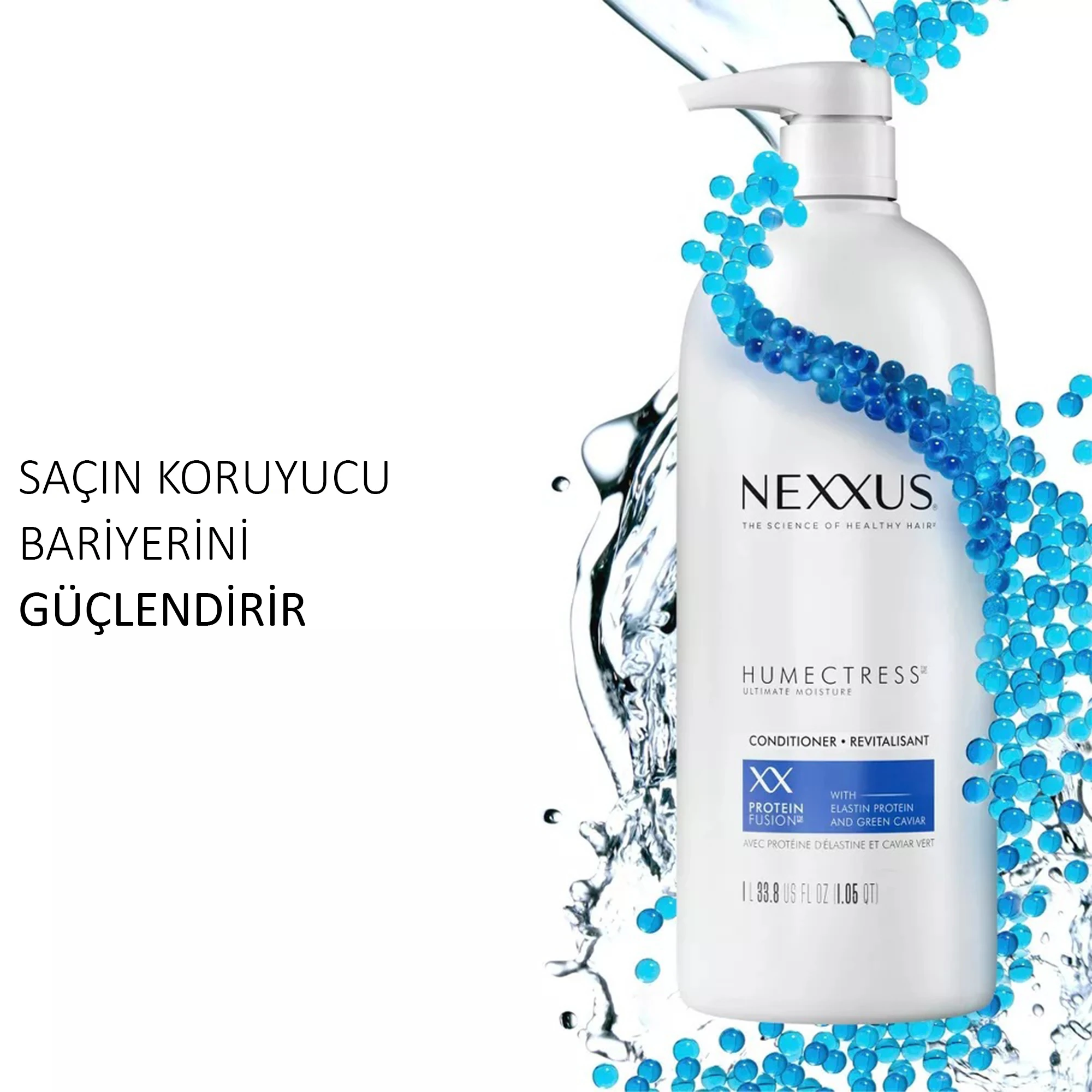 Nexxus Humectress Ultimate Moisture (%0 Silikon) Saç Kremi 33.8Oz / 1L