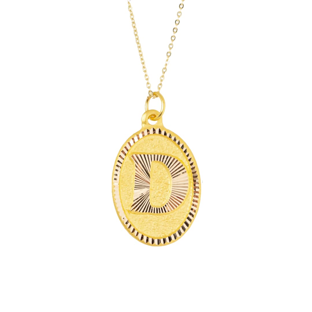 D Harfi Altın Kolye