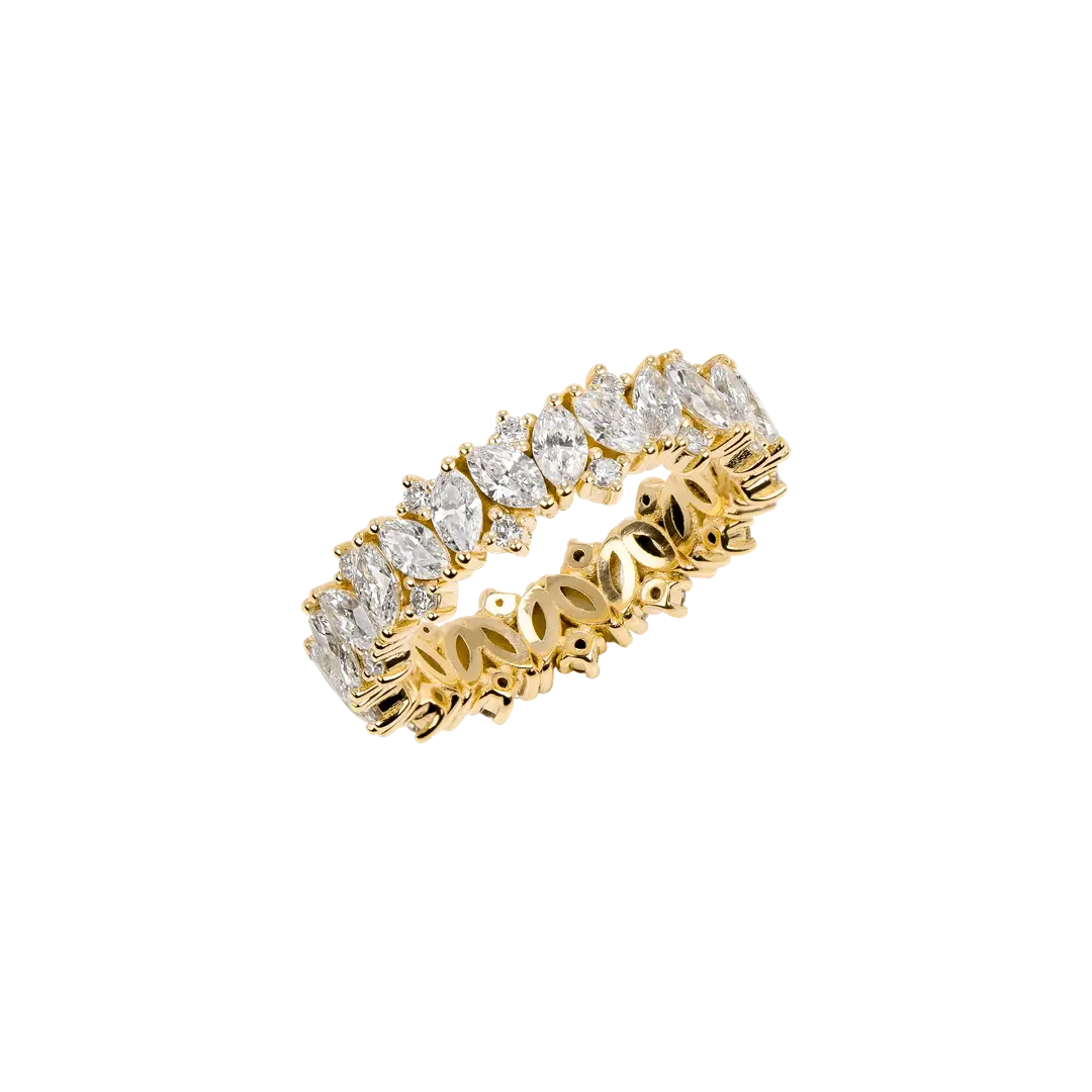 2,55 ct Markiz Kesim Pırlanta Taşlı Tamtur Yüzük