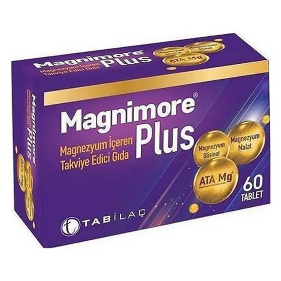 Magnimore Plus Magnezyum İçeren Gıda Takviyesi 60 Kapsül
