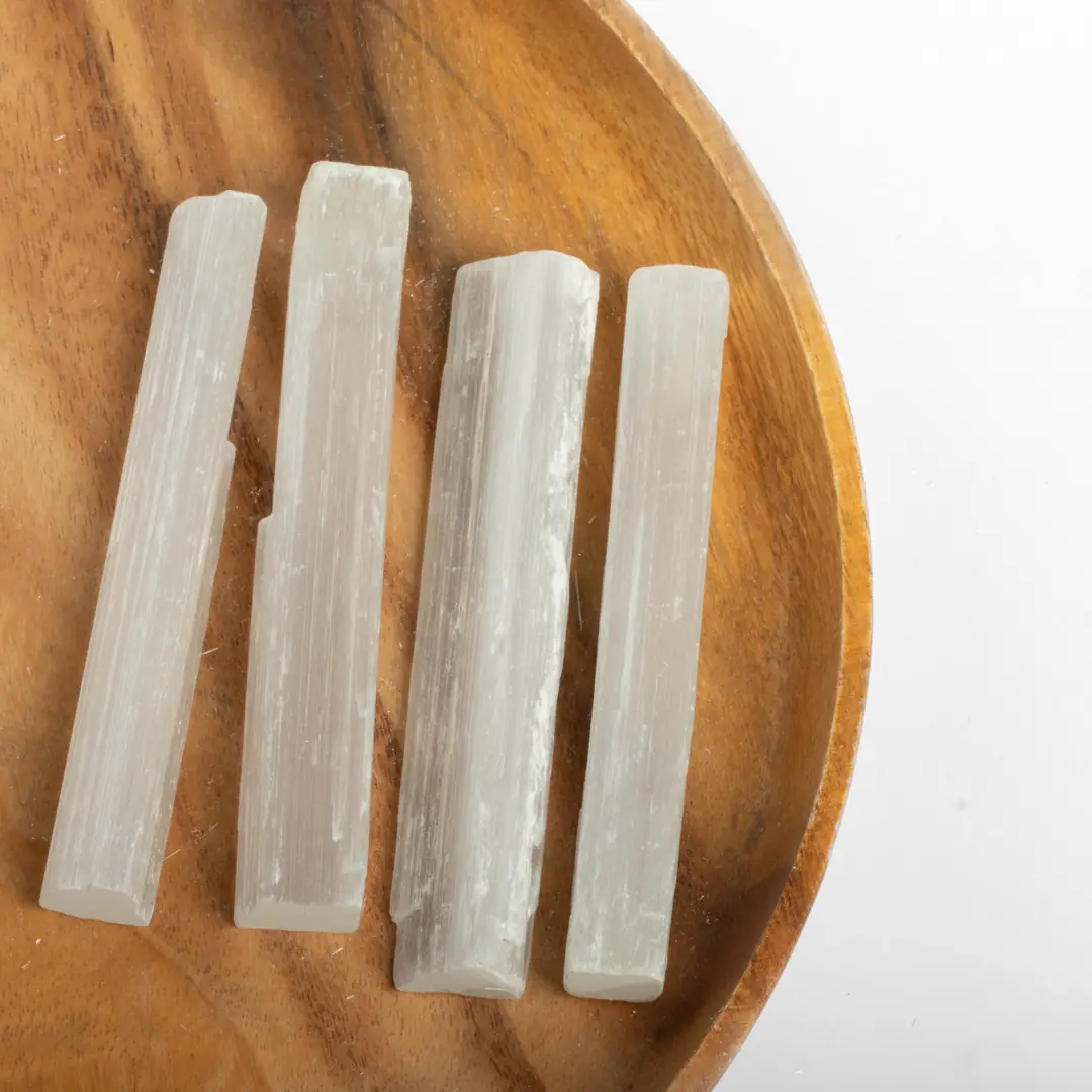Selenit Taşı Çubuk Ham Doğal Taş Kütle