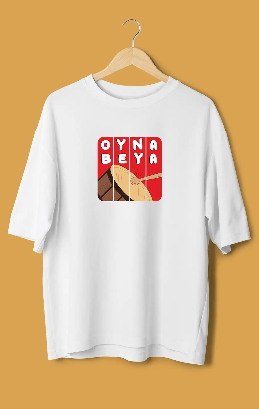 Unisex Oversize Tişört - Oyna Beya