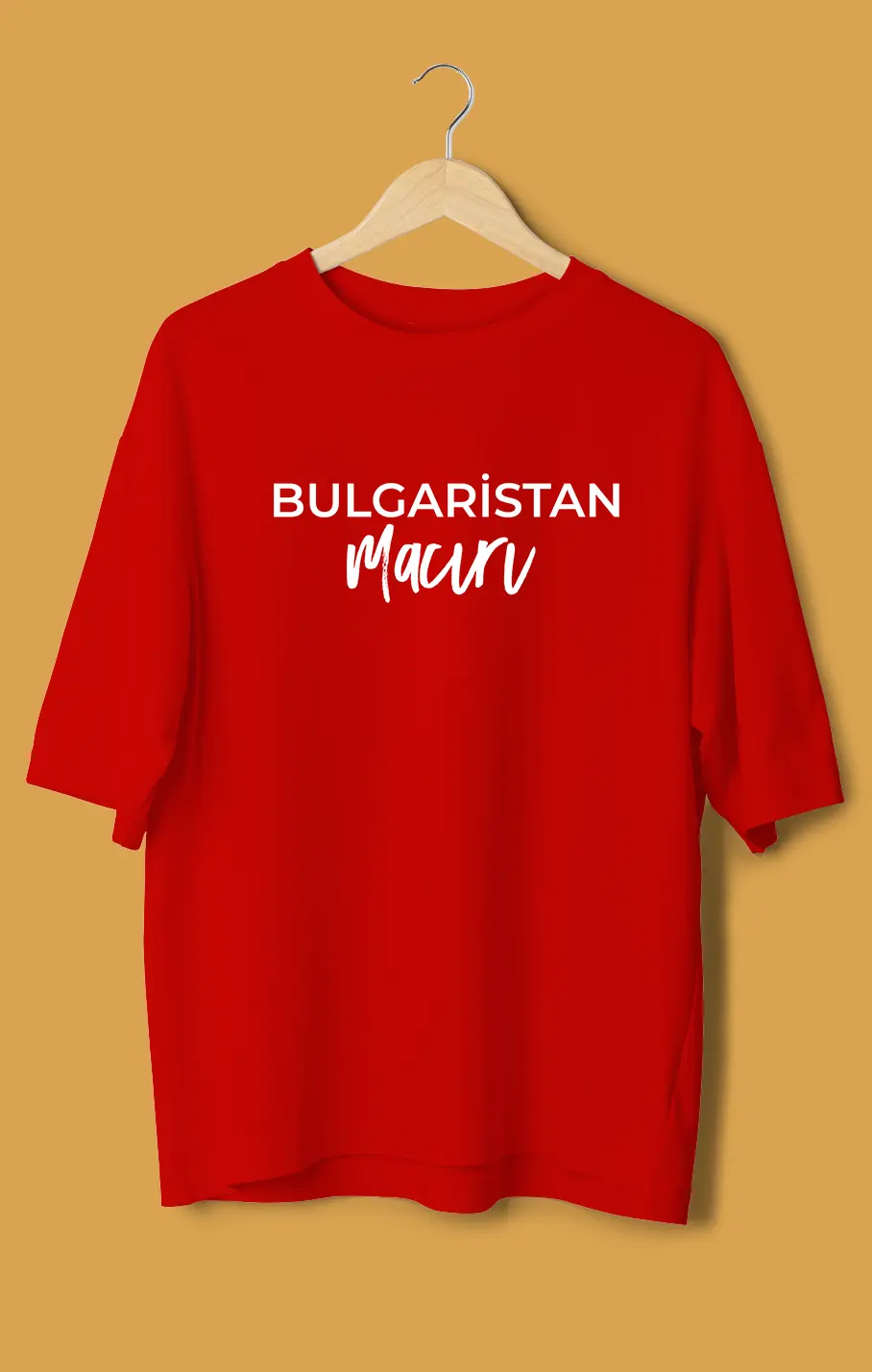 Unisex Oversize Tişört - Bulgaristan Macırı