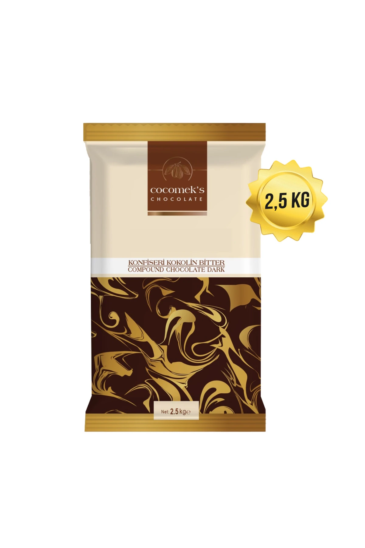 Cocomeks Bitter Çikolata Konfiseri Kokolin 2.5kg