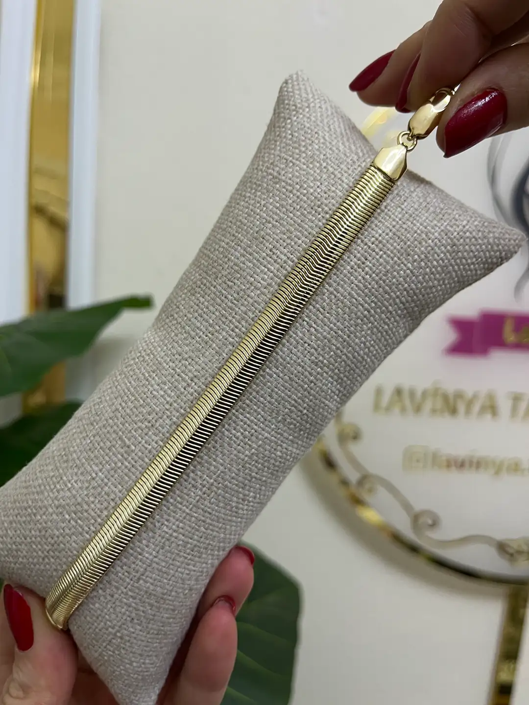 14k özel seri ezme bileklik-LAVİNYA