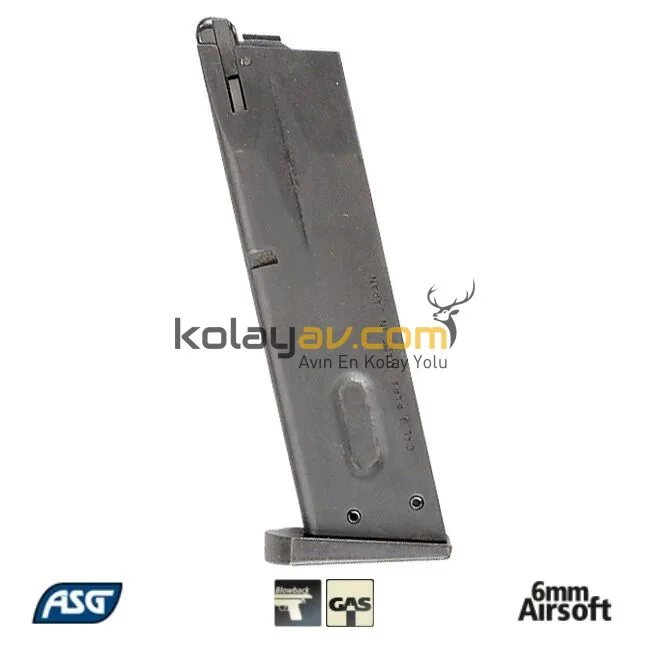 ASG M9-AI AirSoft Tabanca Yedek Şarjörü - Gunex