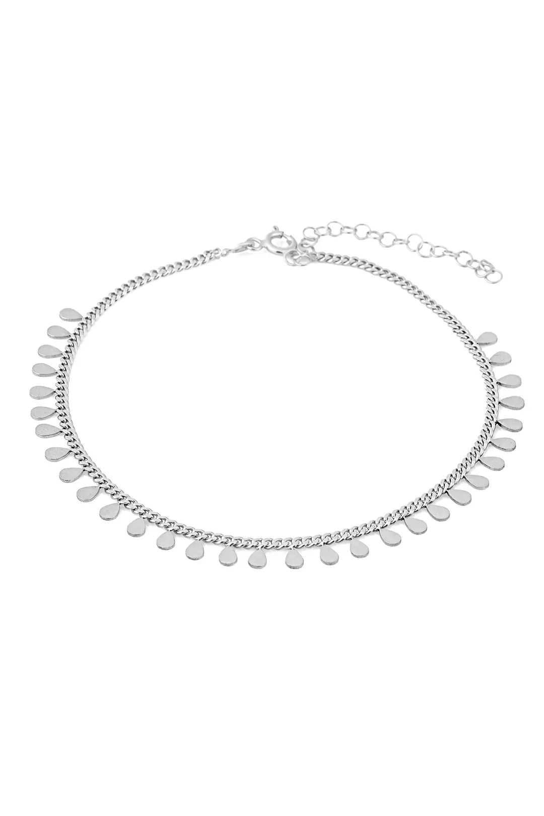 Damla Pullu Gümüş Halhal | MySilvers