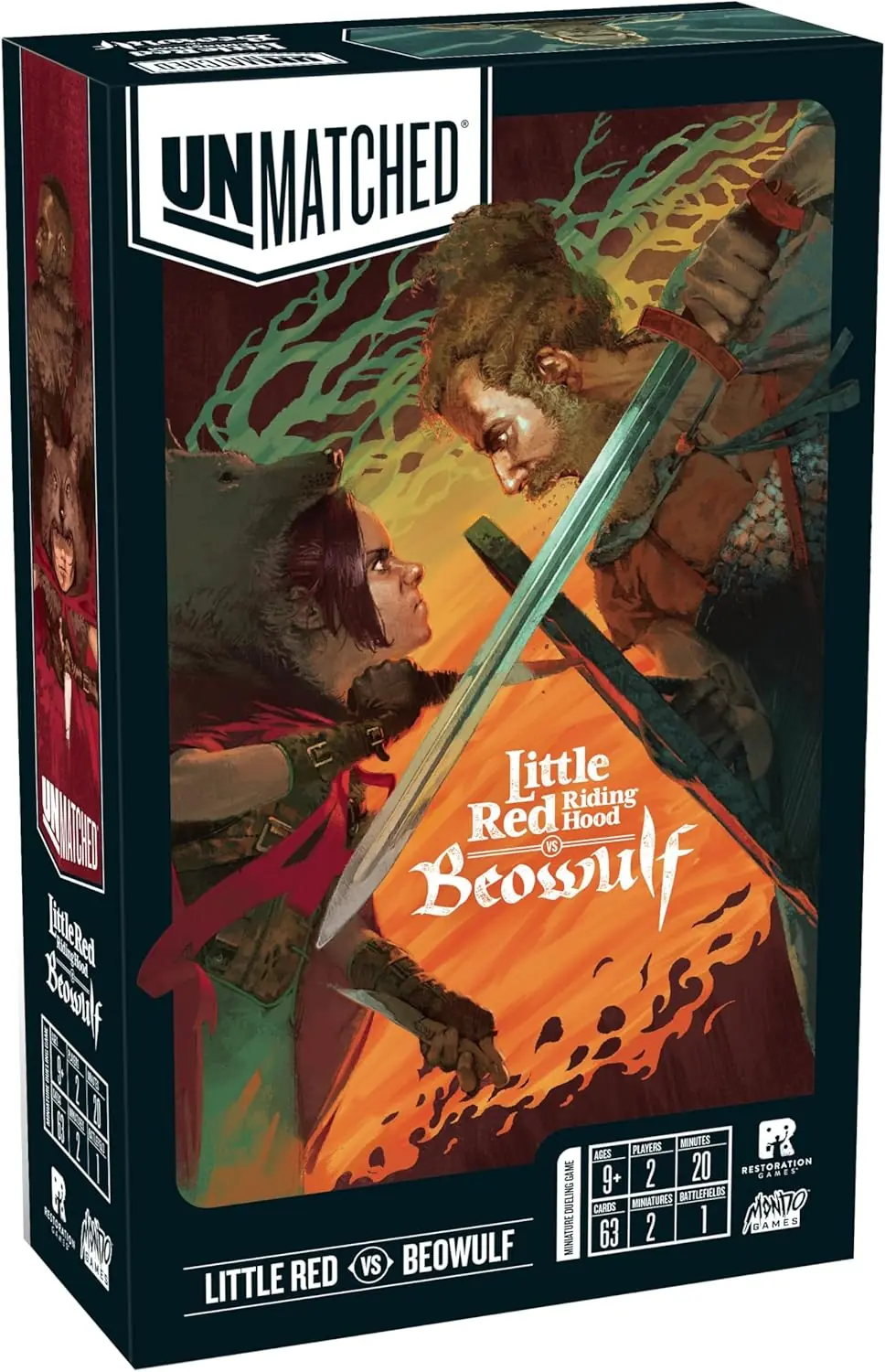 Unmatched: Red vs Beowulf – Destansı düello | Kutu Oyunu Al