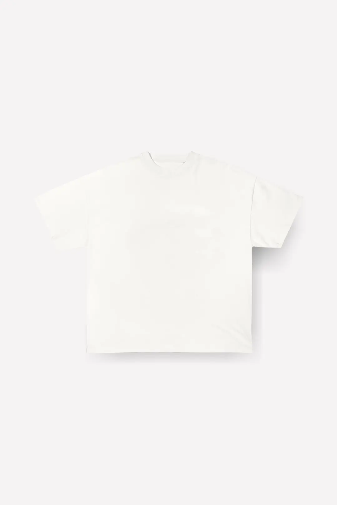 ekru oversized basic t-shirt